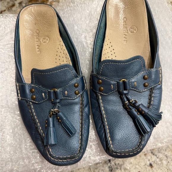 Cole Haan | Shoes | Cole Haan Metallic Medium Blue Tassel Loafer | Poshmark